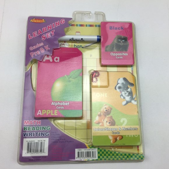 Its Academic | Toys | Its Academic Prek Write On Wipe Off Learning Set ...
